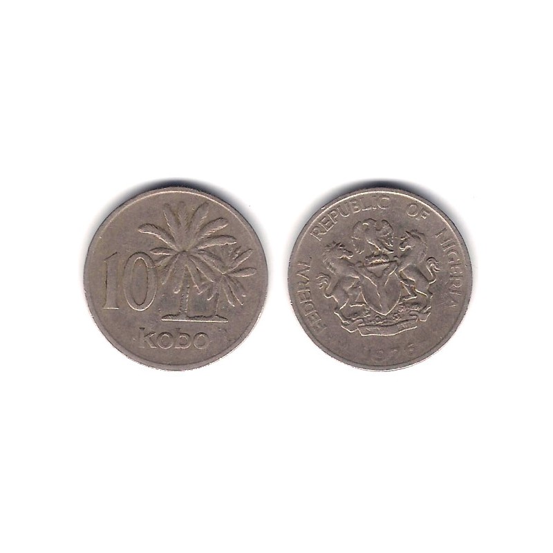 (10.1) Nigeria. 1976. 10 Kobo (MBC) - Numismática Rovira