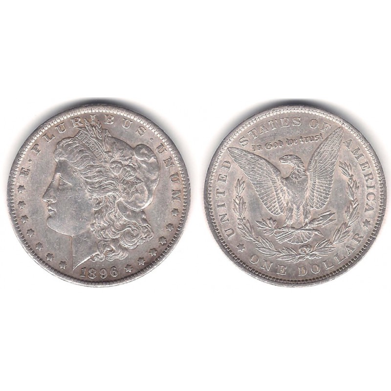 (110) Estados Unidos de América. 1896. 1 Dollar (EBC-) (Plata ...