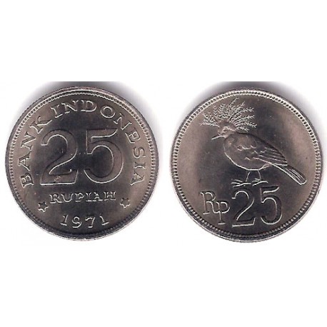 (34) Indonesia. 1971. 25 Rupiah (SC) - Numismática Rovira