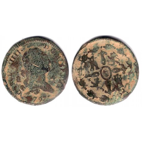 Carlos IV. 1797. 4 Maravedi (RC) Ceca de Segovia - Numismática Rovira