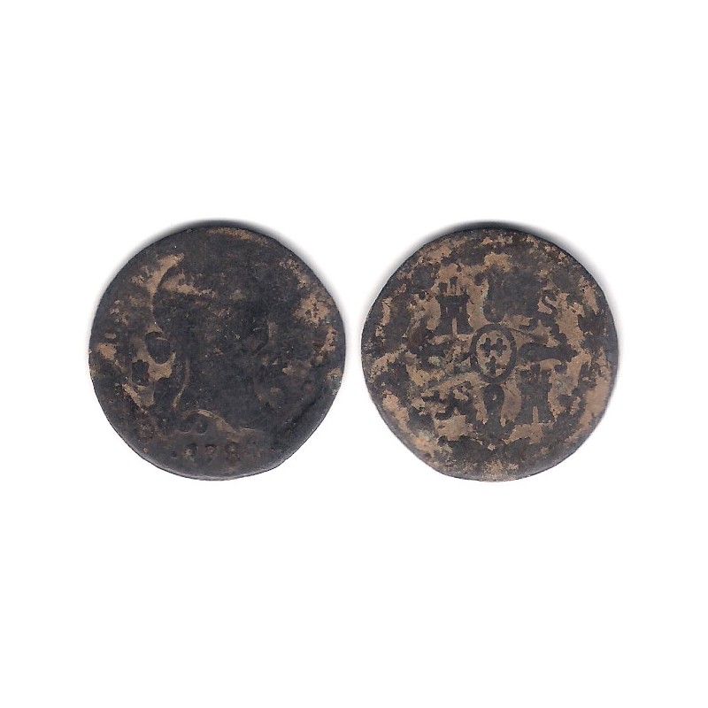 Carlos III. 1784. 4 Maravedi (RC) Ceca de Segovia - Numismática Rovira