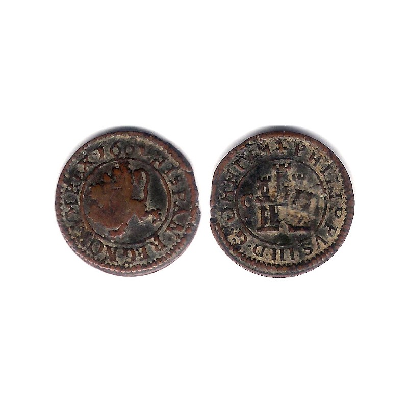 Felipe III. 1601. 2 Maravedi (BC/BC+) Ceca de Segovia - Numismática Rovira