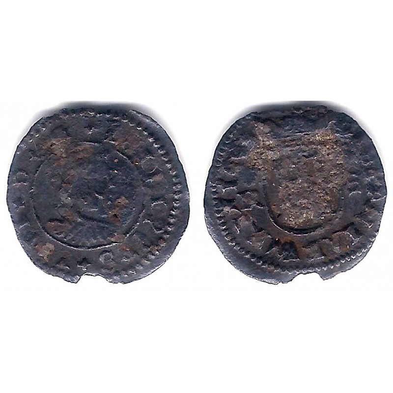 Felipe IV. 1664. 4 Maravedi (BC/BC-) Ceca de Coruña R - Numismática Rovira