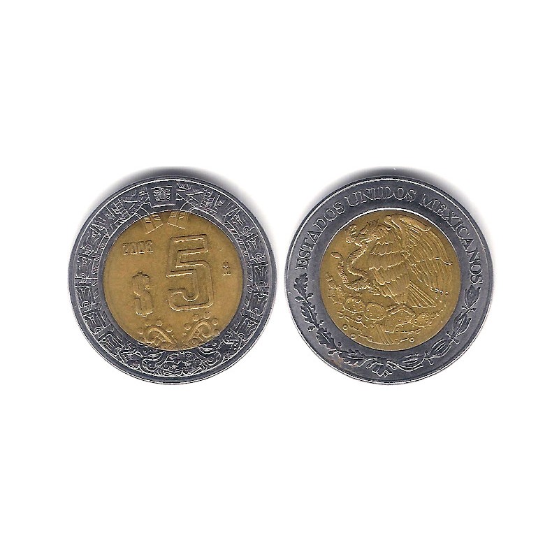(605) Estados Unidos Mexicanos. 2006. 5 Pesos (MBC-) - Numismática Rovira