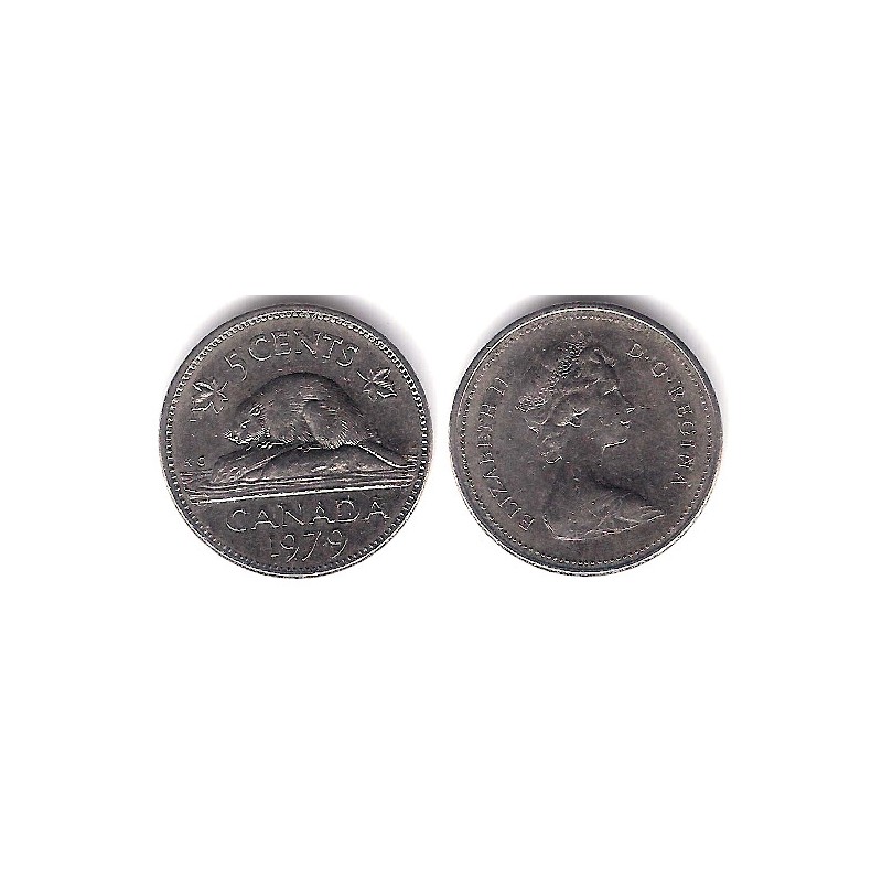 (60.2) Canadá. 1971. 5 Cents (MBC) - Numismática Rovira