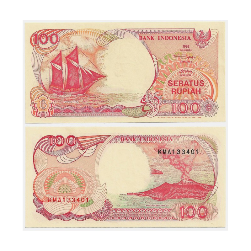 (127d) Indonesia. 1995. 100 Rupiah (SC) - Numismática Rovira