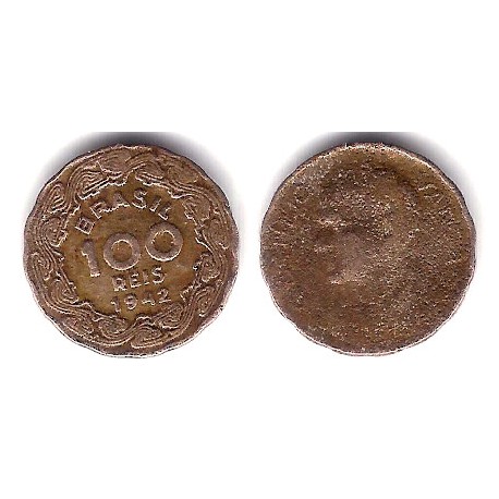 (544) Brasil. 1942. 100 Reis (BC+/BC) - Numismática Rovira