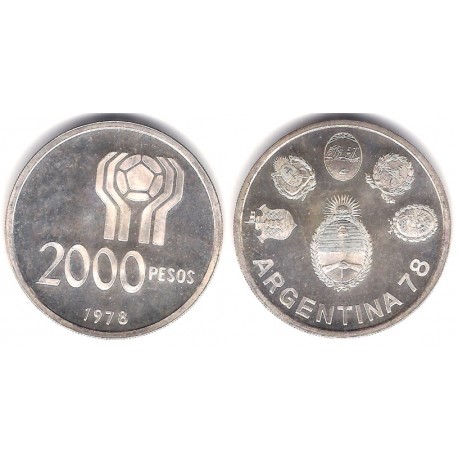 (79) Argentina. 1978. 2000 Pesos (SC) (Plata) - Numismática Rovira