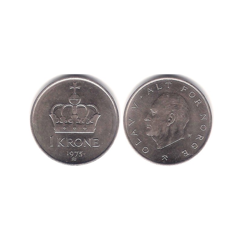 (419) Noruega. 1975. 1 Krone (EBC) - Numismática Rovira