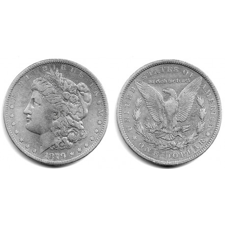 (110) Estados Unidos de América. 1879. 1 Dollar (MBC) (Plata) - Numismática Rovira