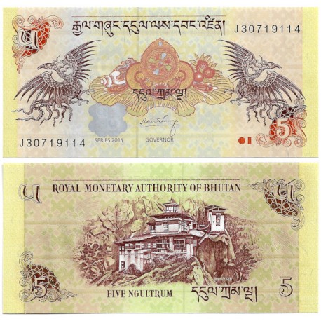 (28c) Bhutan. 2015. 5 Ngultrum (SC) - Numismática Rovira