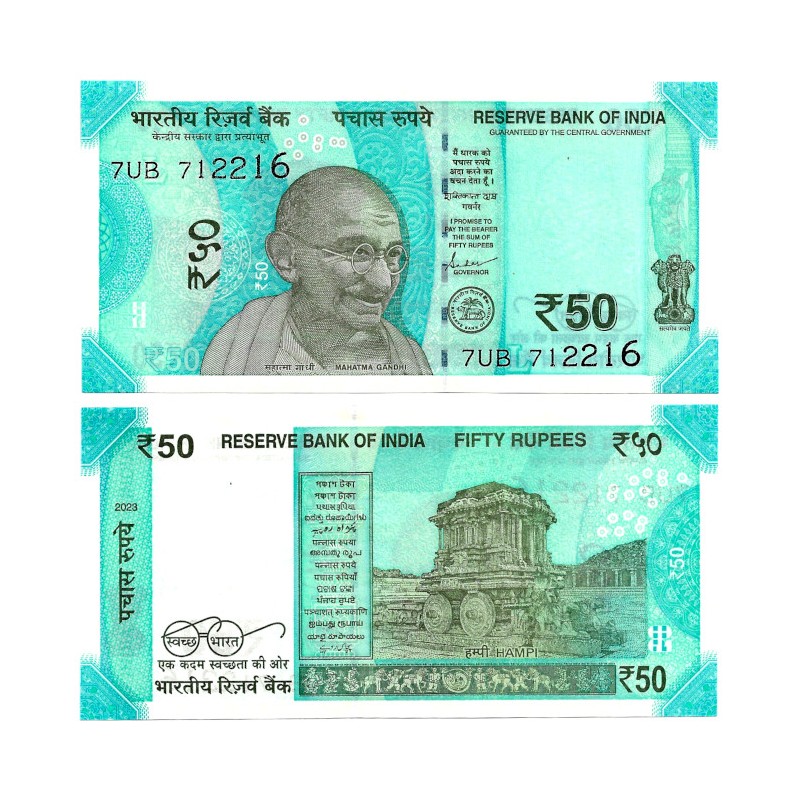 (111) India. 2023. 50 Rupees (SC) - Numismática Rovira